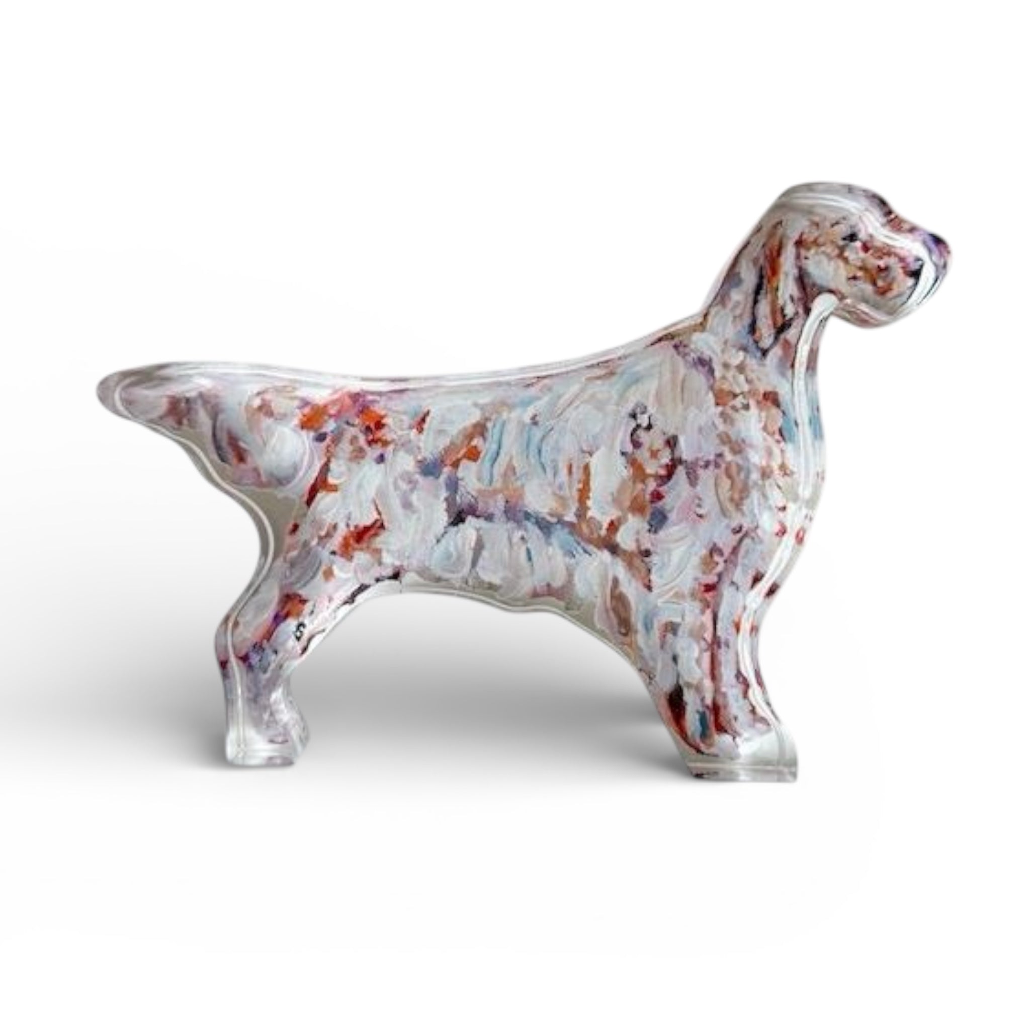 "English Setter Light" acrylic – Chelsea McShane Art