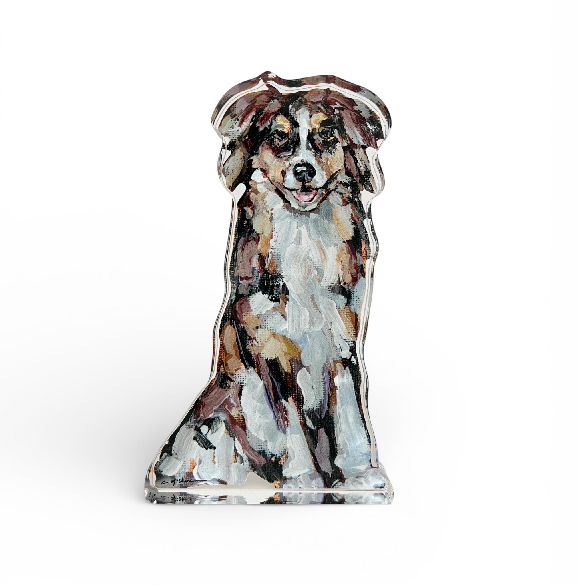"Australian Shepherd Red" acrylic – Chelsea McShane Art