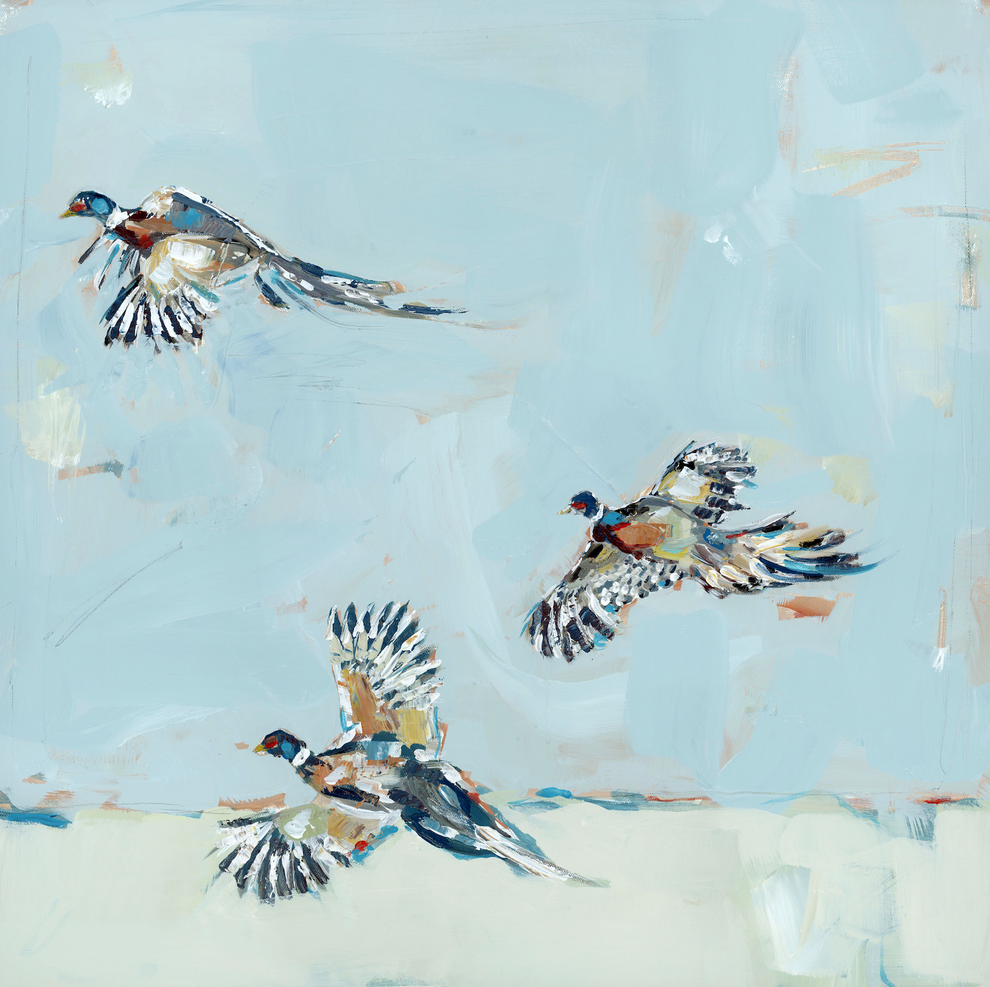"Pheasantly Surprised" on canvas – Chelsea McShane Art