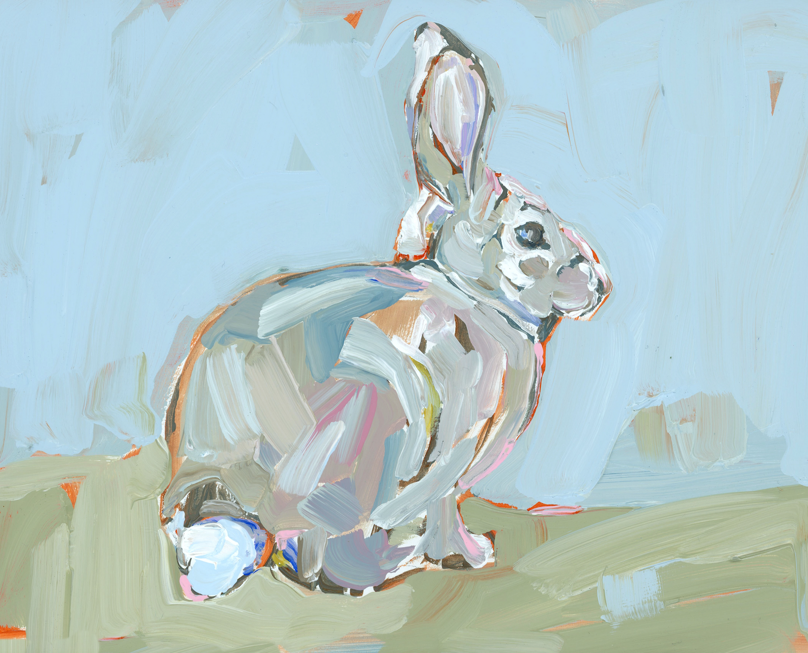 "Bunny Hunnies" on paper – Chelsea McShane Art