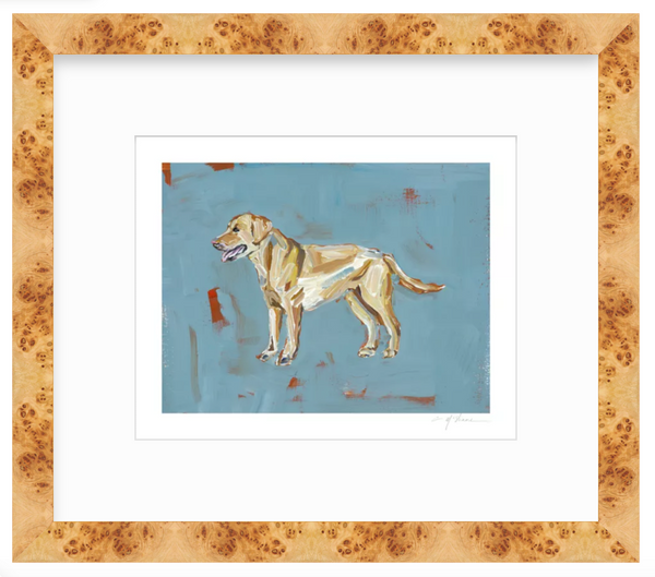 "Yellow Lab" blue print – Chelsea McShane Art