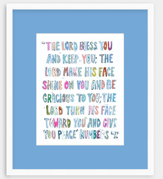 Numbers 6: 24-26 PINKS on paper – Chelsea McShane Art