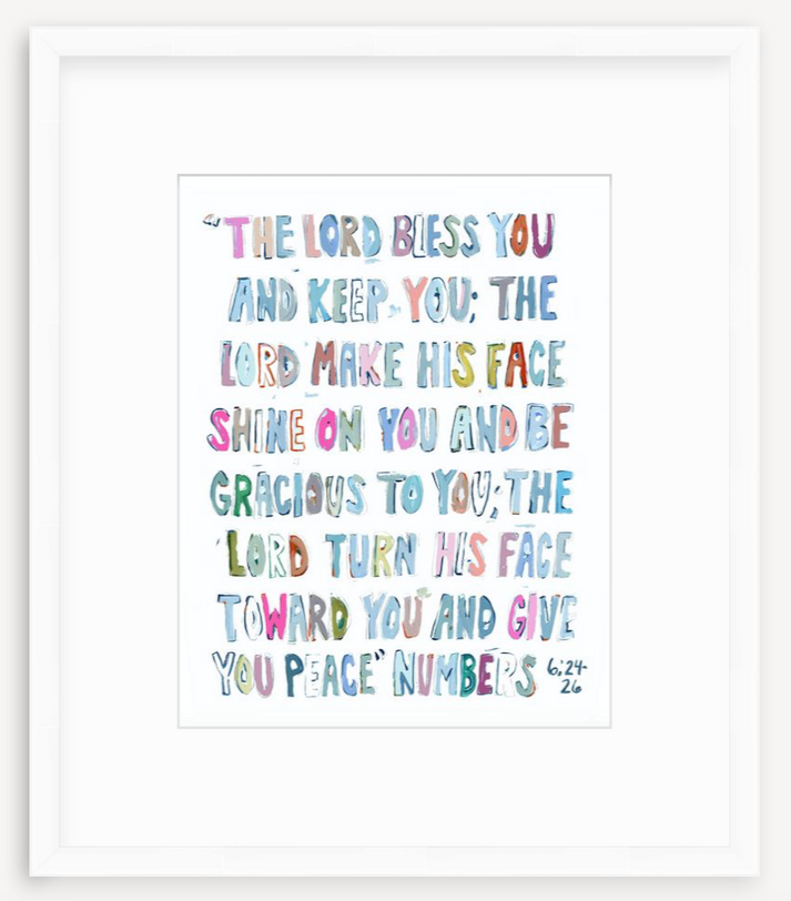 Numbers 6: 24-26 PINKS on paper – Chelsea McShane Art