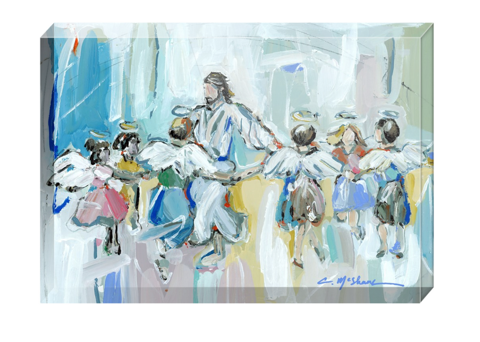 "Dancing with Jesus" acrylic block – Chelsea McShane Art