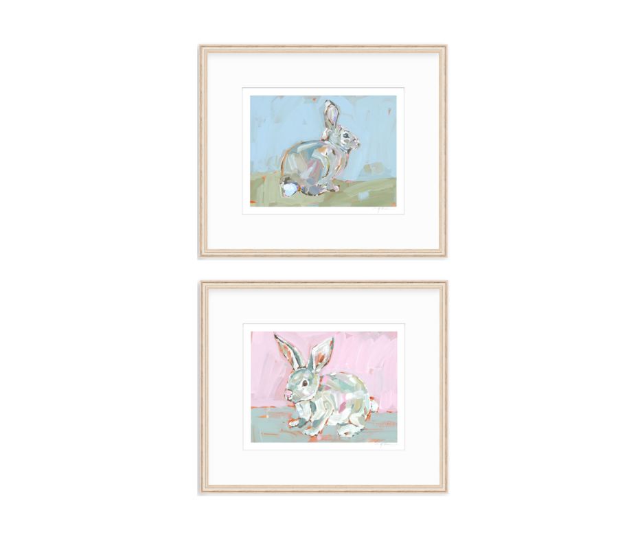 "Bunny Hunnies" on paper – Chelsea McShane Art